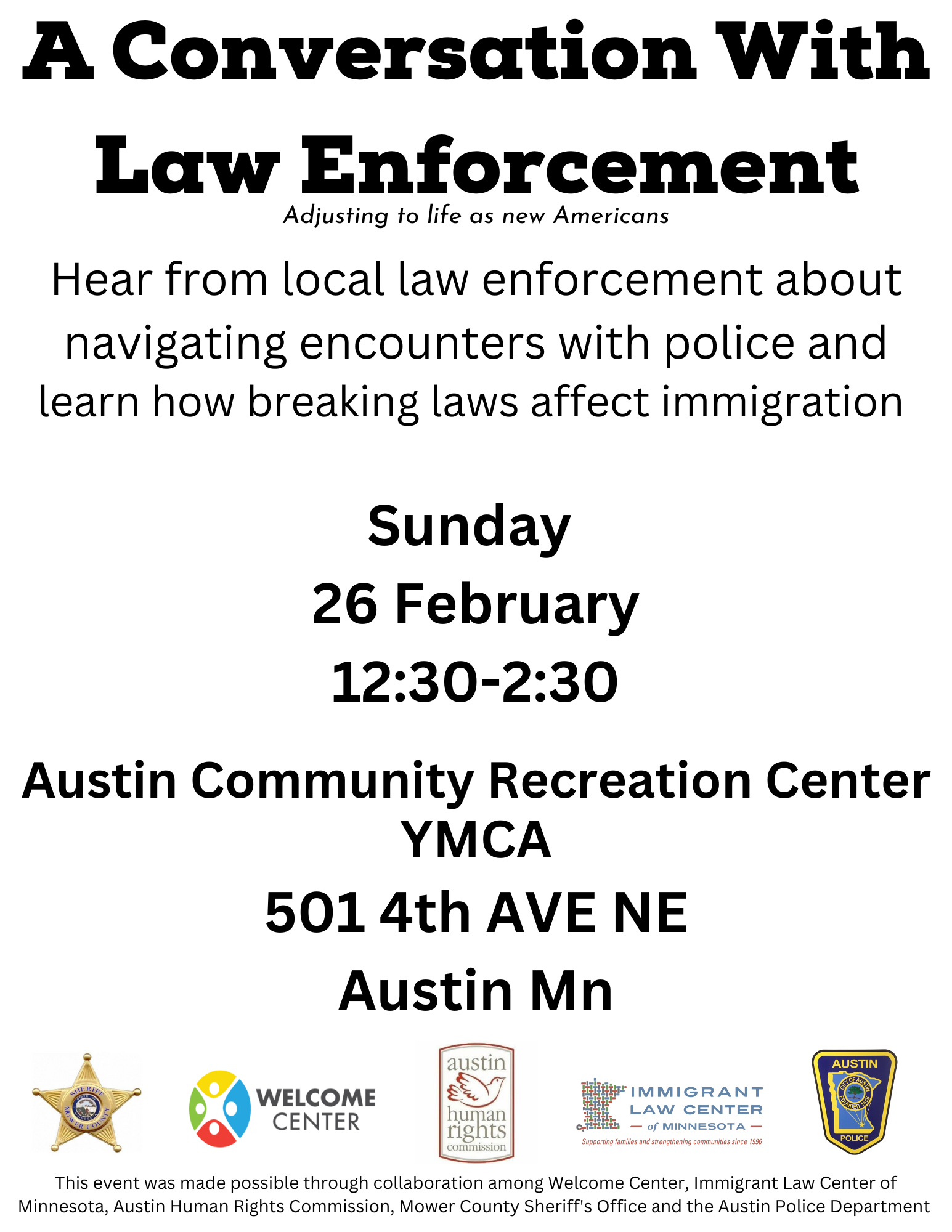 A Conversation With Law Enforcement (1) - Immigrant Law Center of Minnesota